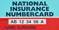 National Insurance Number UK, NI number UK